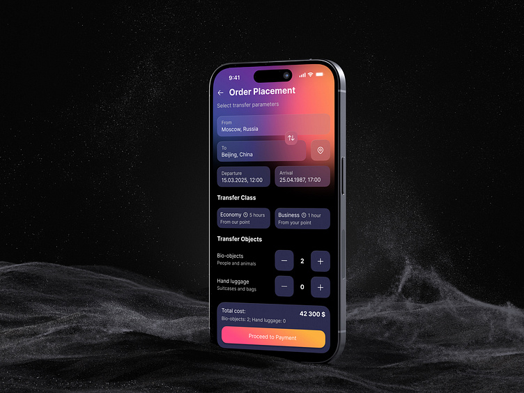 🌌 Dark Mode Booking UI – Mobile App Design by Vladimir on Dribbble