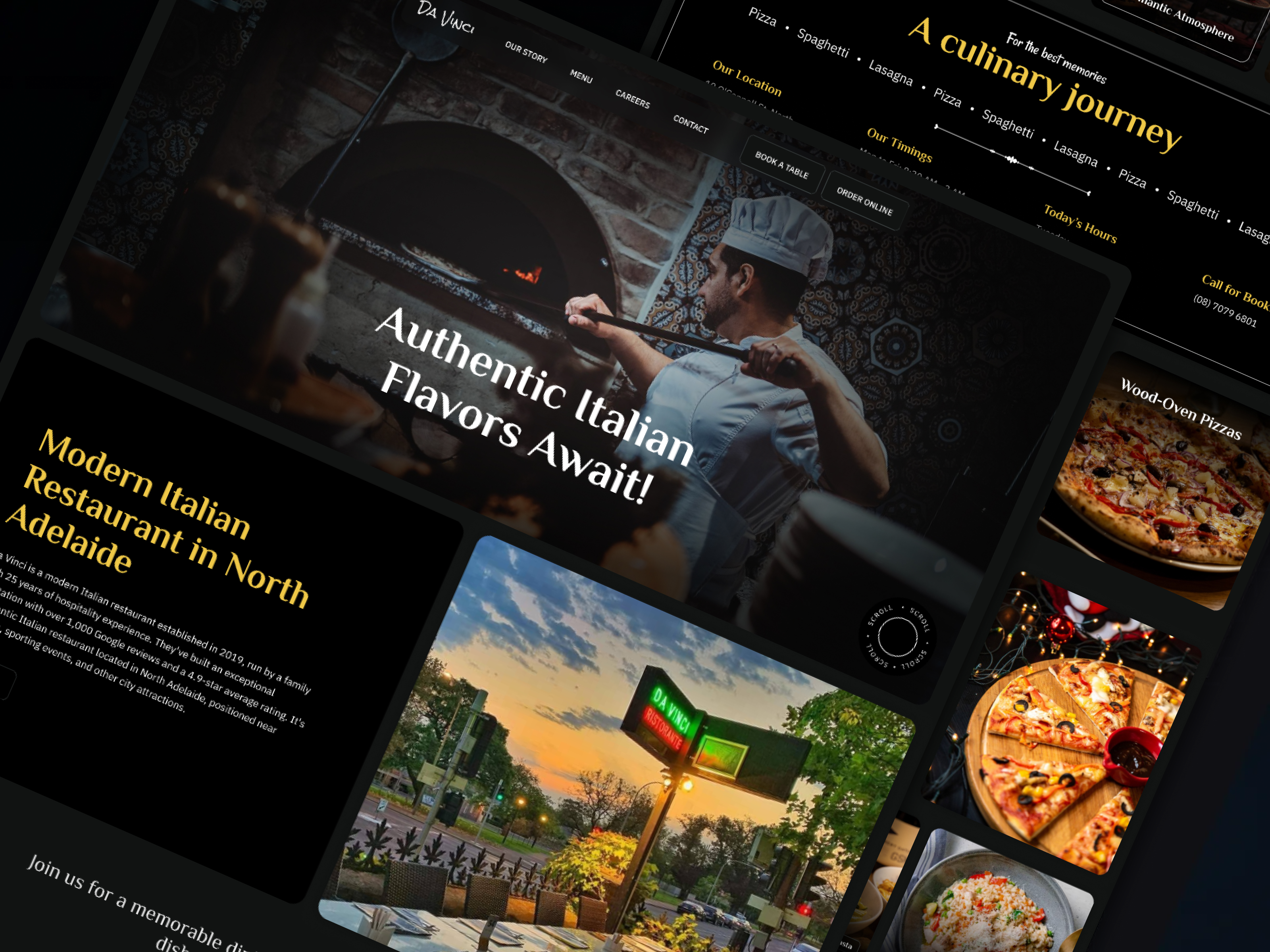 Italian Restaurant Website UI Design Concept by Jai Vaidya: UI/UX - Web ...