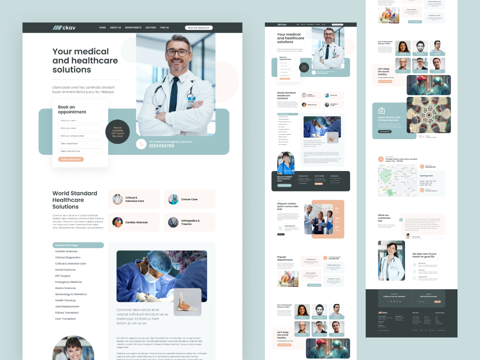 Medical Healthcare Design Concept by C-Kav on Dribbble