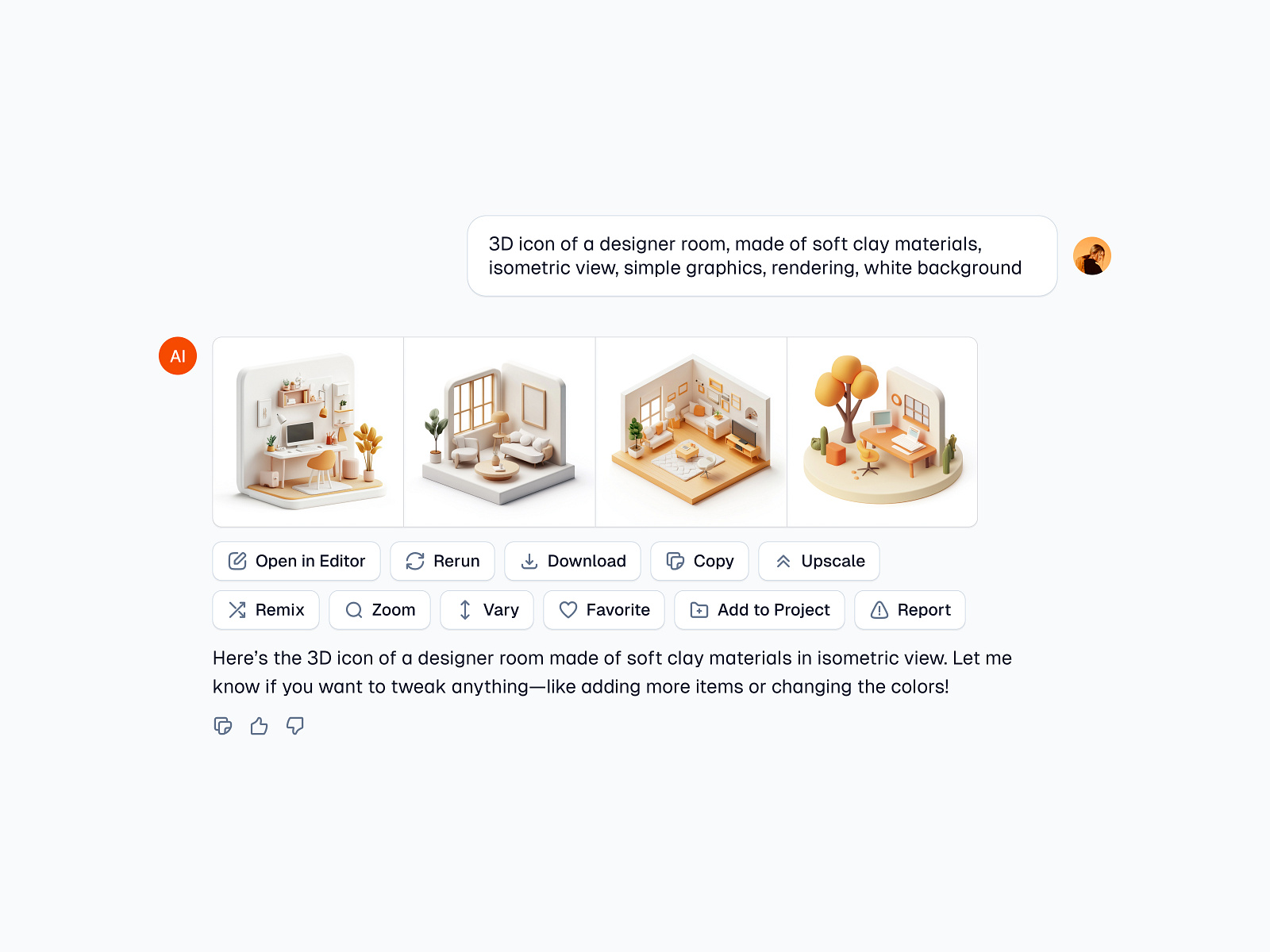 Image Generation Chat 🛋️ by Praveen Juge on Dribbble