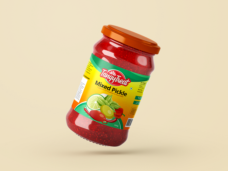 Mixed Pickle Jar Label Design by Designixa on Dribbble