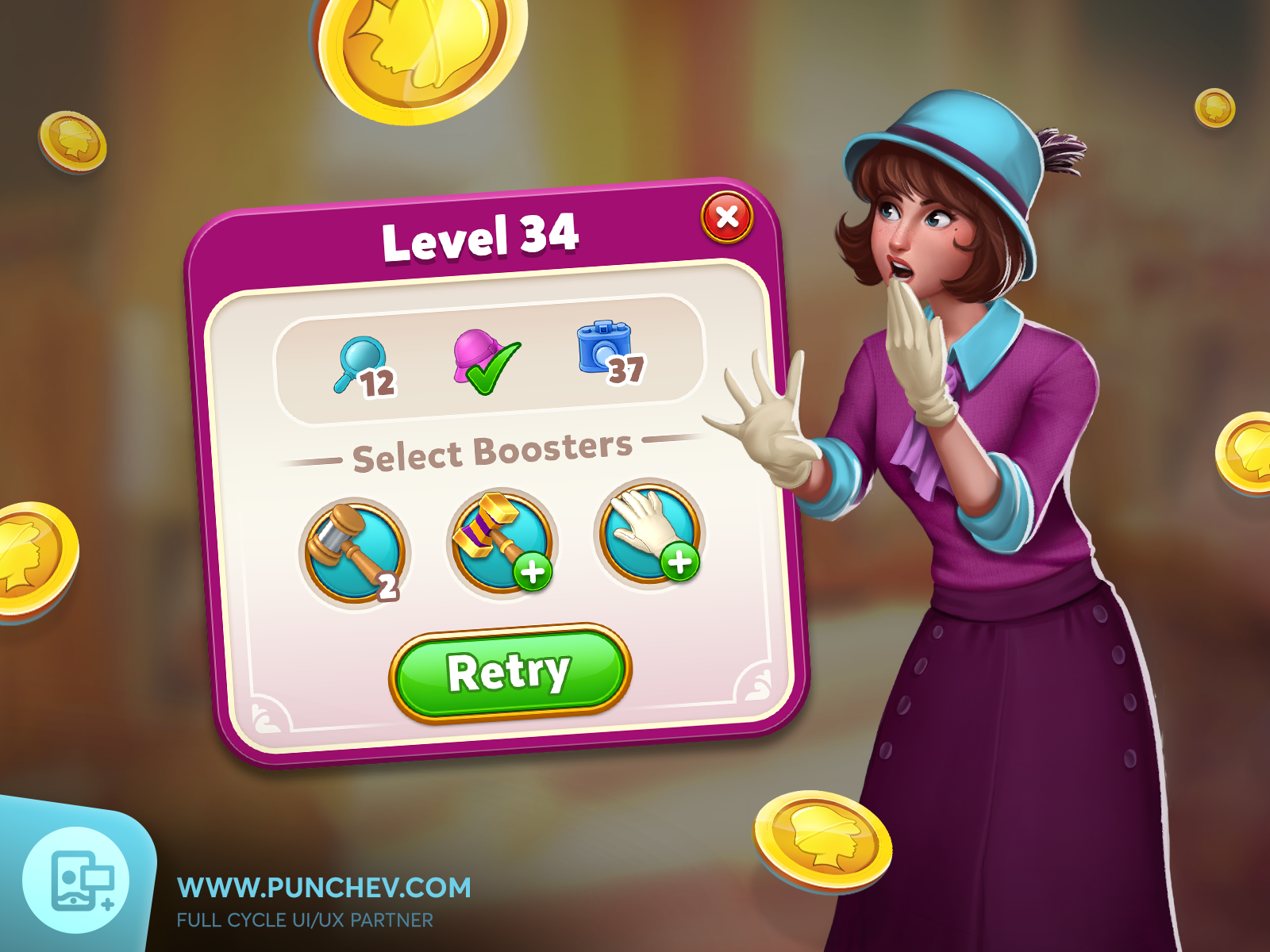 Mystery Match Village - Game UI Design by PUNCHev Group on Dribbble