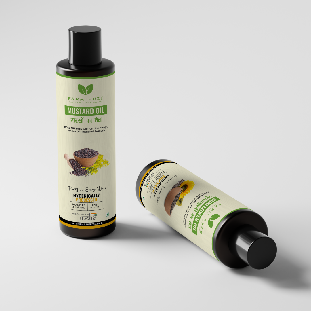 Farm Fuze Cold-Pressed Oil Label Design by Adnan on Dribbble