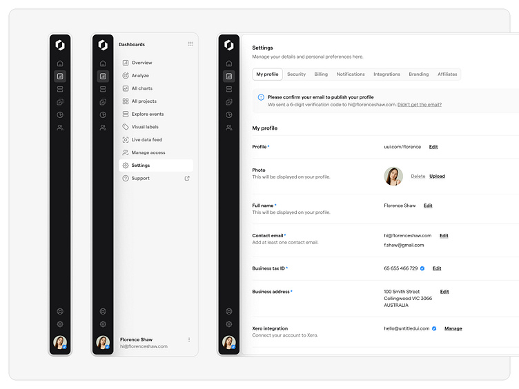 Sidebar nav — Untitled UI by Jordan Hughes® on Dribbble