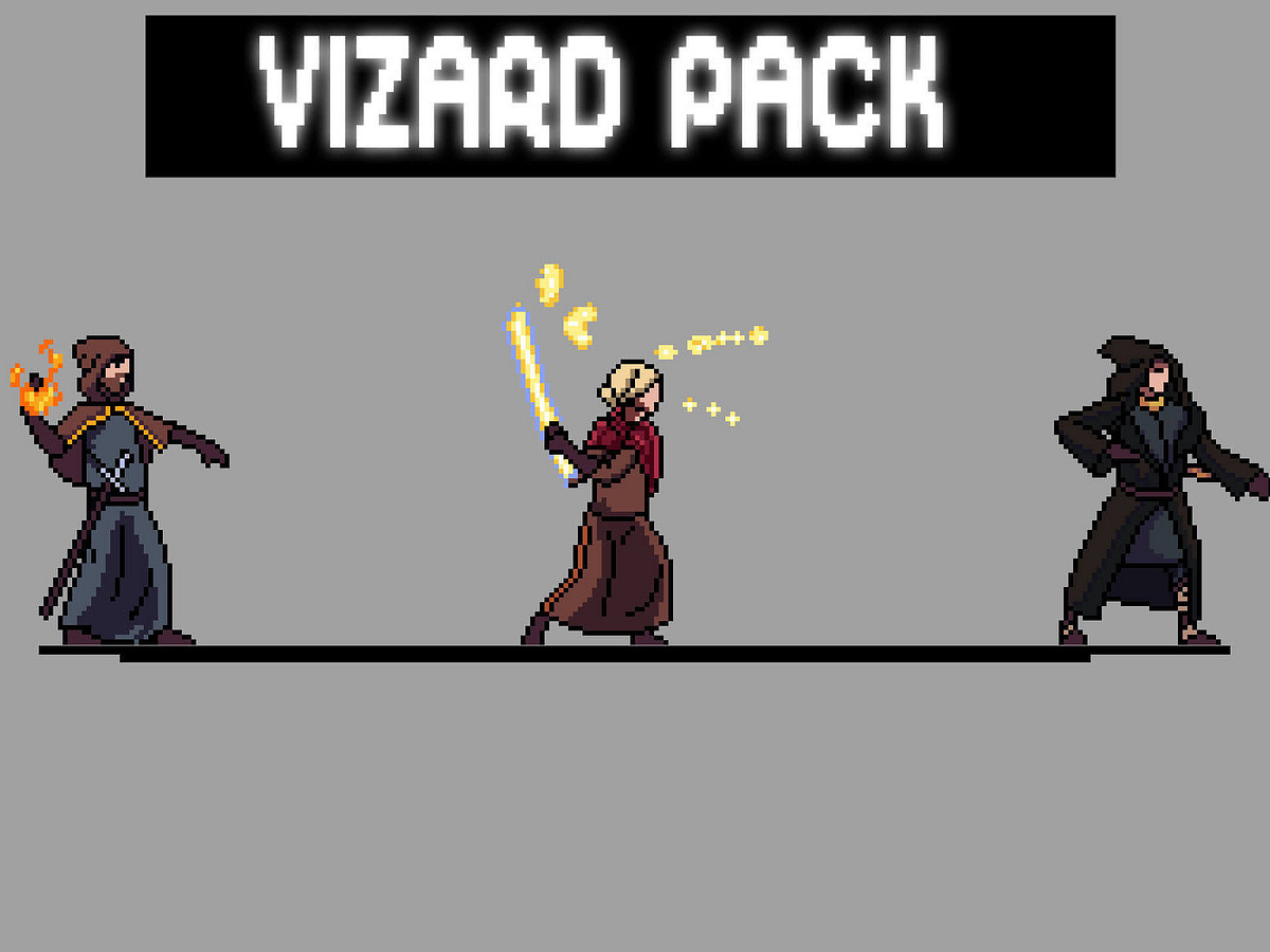 Free Wizard Sprite Sheets Pixel Art By 2d Game Assets On Dribbble