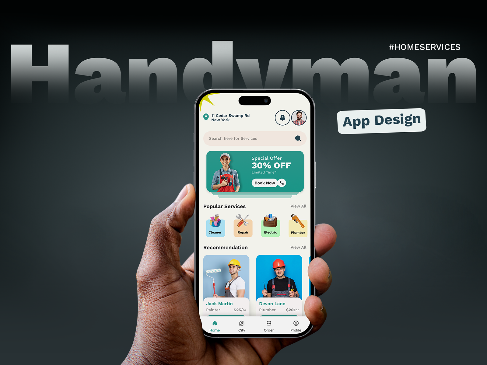 Handyman Service App UI/UX Design by Excellent Webworld on Dribbble