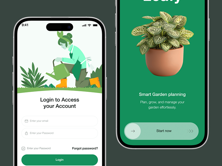 Garden Planning App UI concept — Leafy! 🌱 by Abdullah Al Mamun on Dribbble