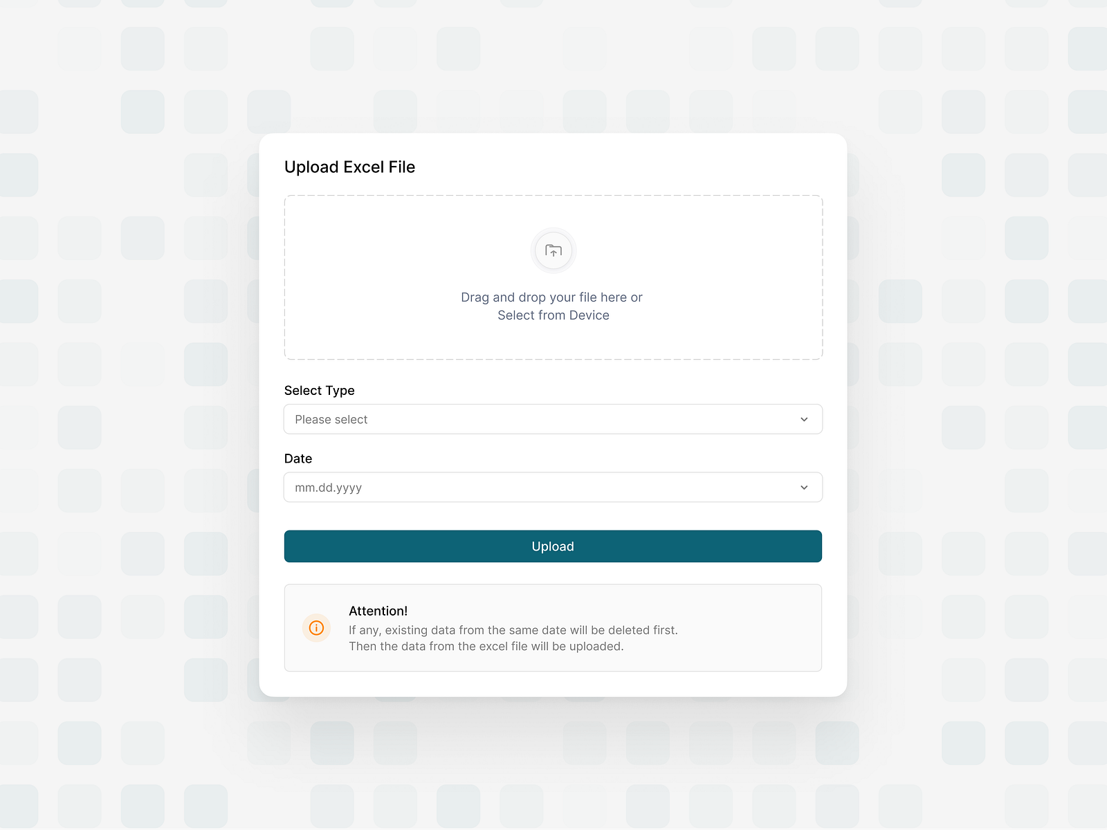 File Upload Modal UI by Eren Koçak on Dribbble