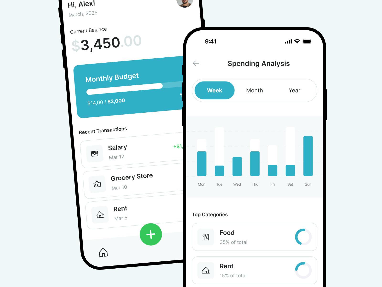Personal Finance Tracker App by uixdesignacademy on Dribbble