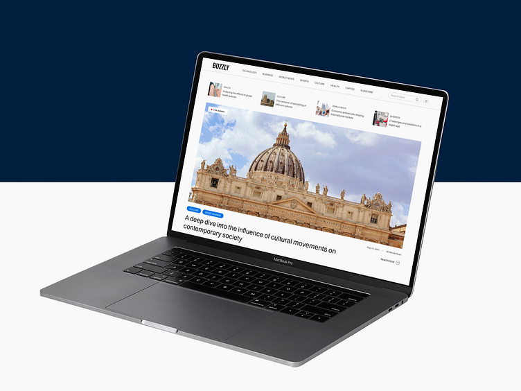 Buzzly - Blog & Editorial Website Template by Nixar Studio on Dribbble