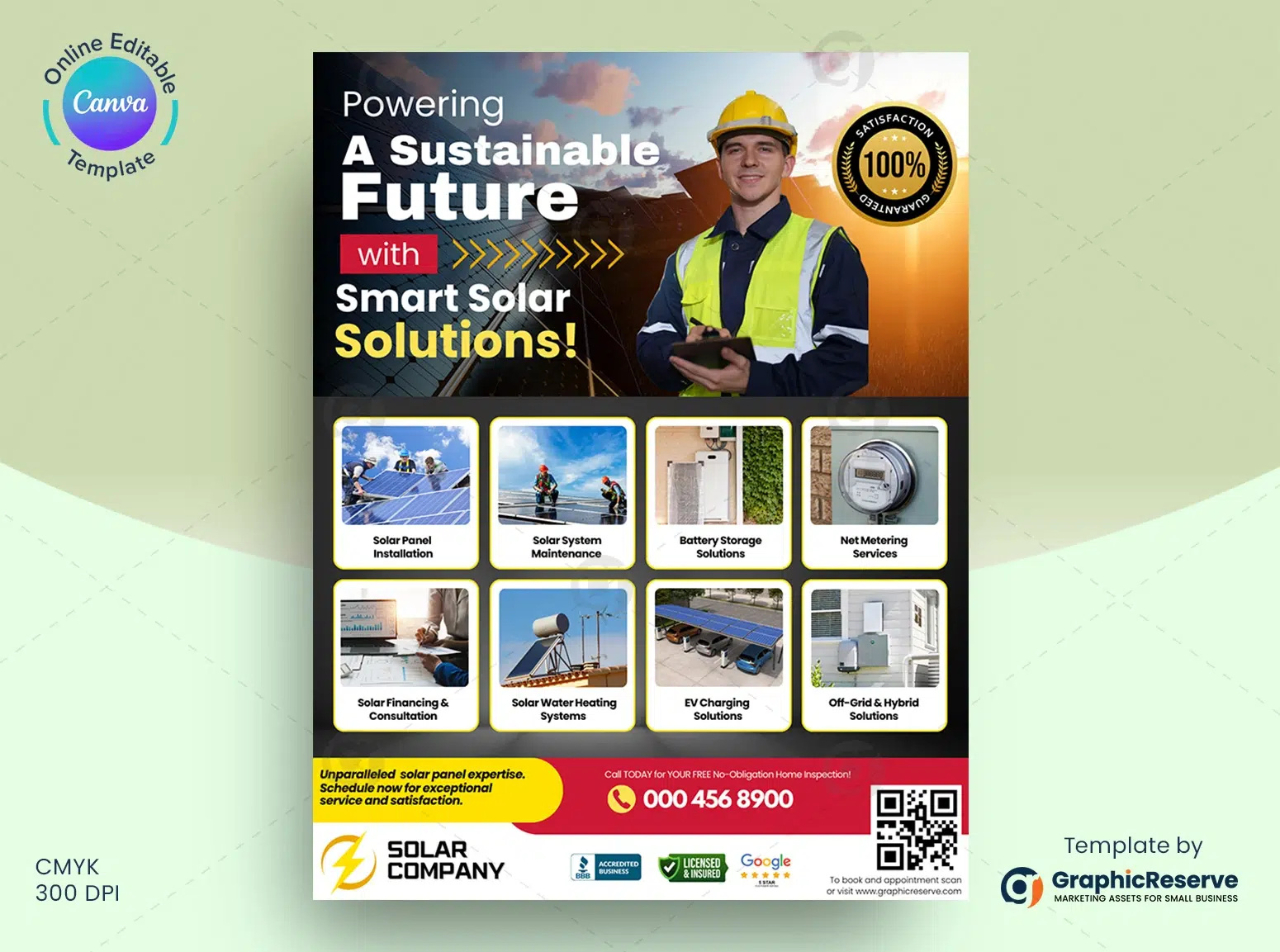 Solar Flyer Template Solar Energy Service Promotion by Graphic Reserve ...