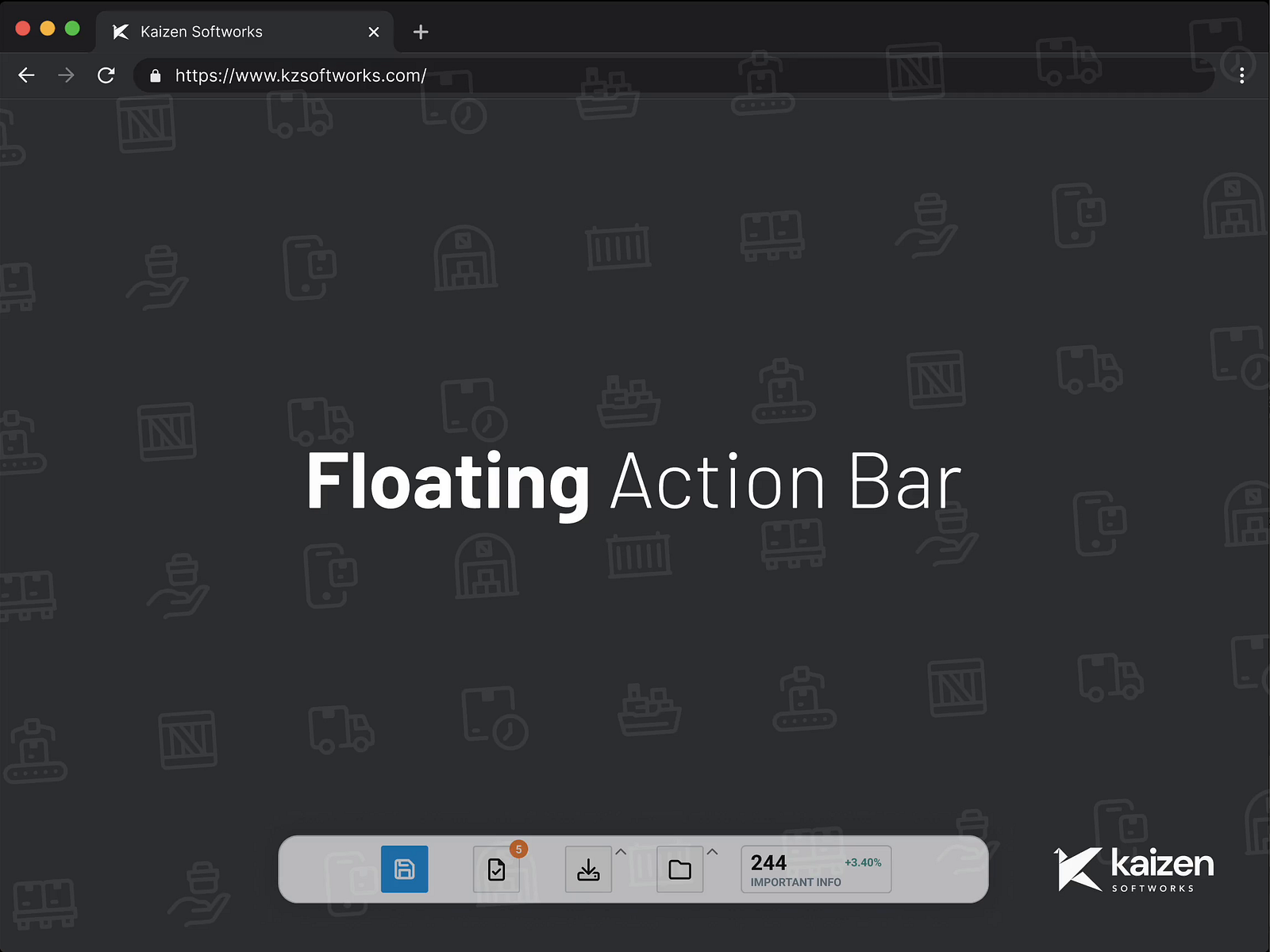 FAB… but not fab (Floating Action Bar) by Kaizen Softworks on Dribbble