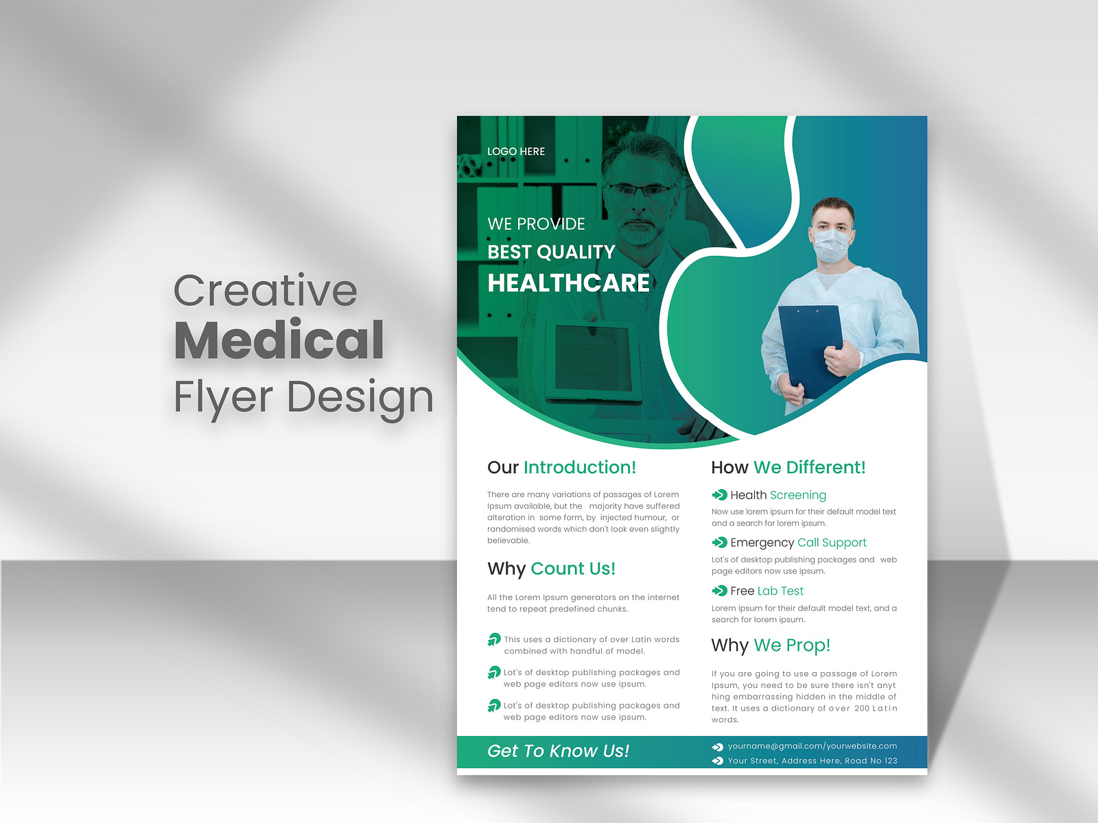 Creative Medical Flyer Design by Md. Tayef Rahman Rafi on Dribbble