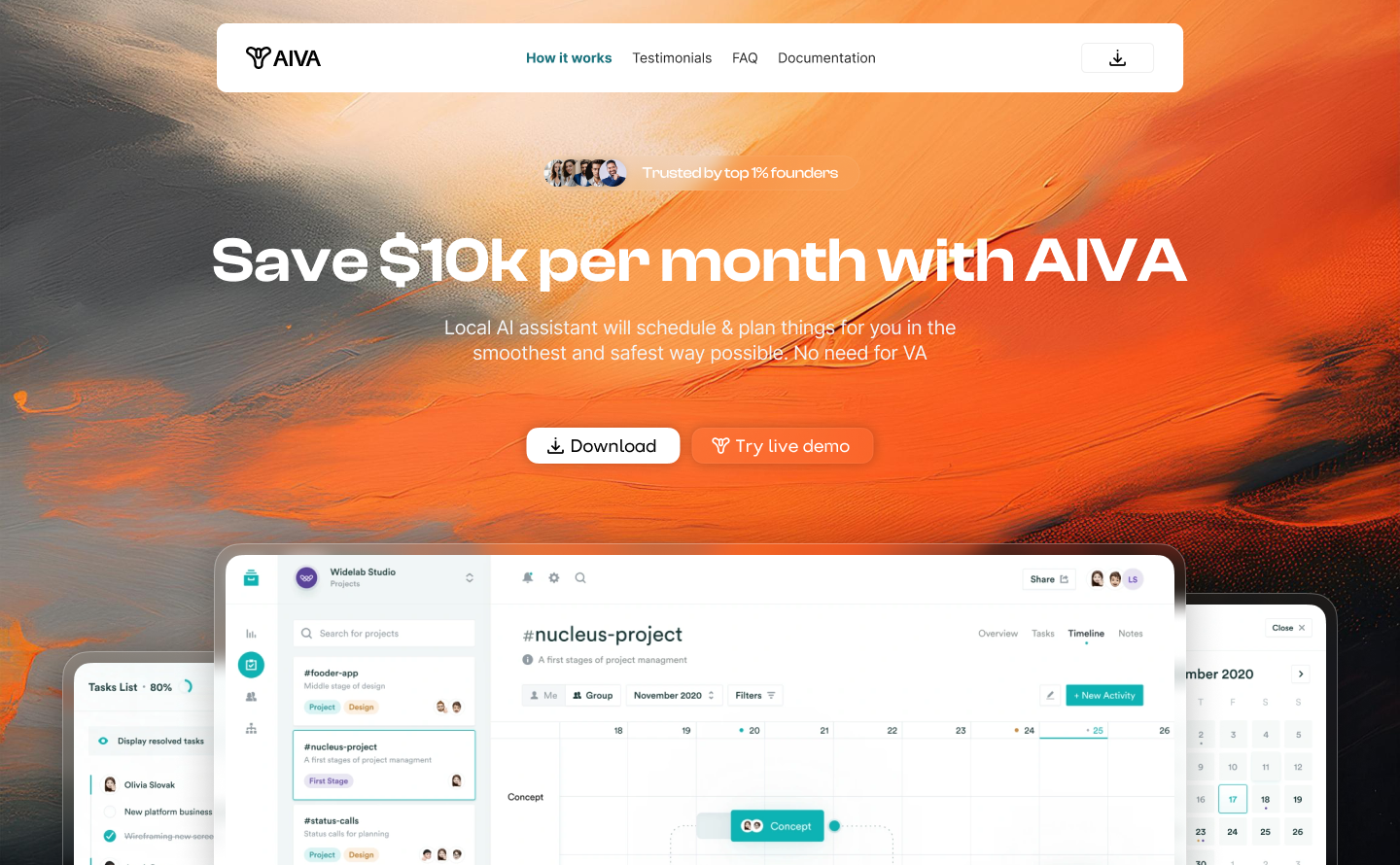 AIVA Hero Section Redesign by Jameel H. on Dribbble