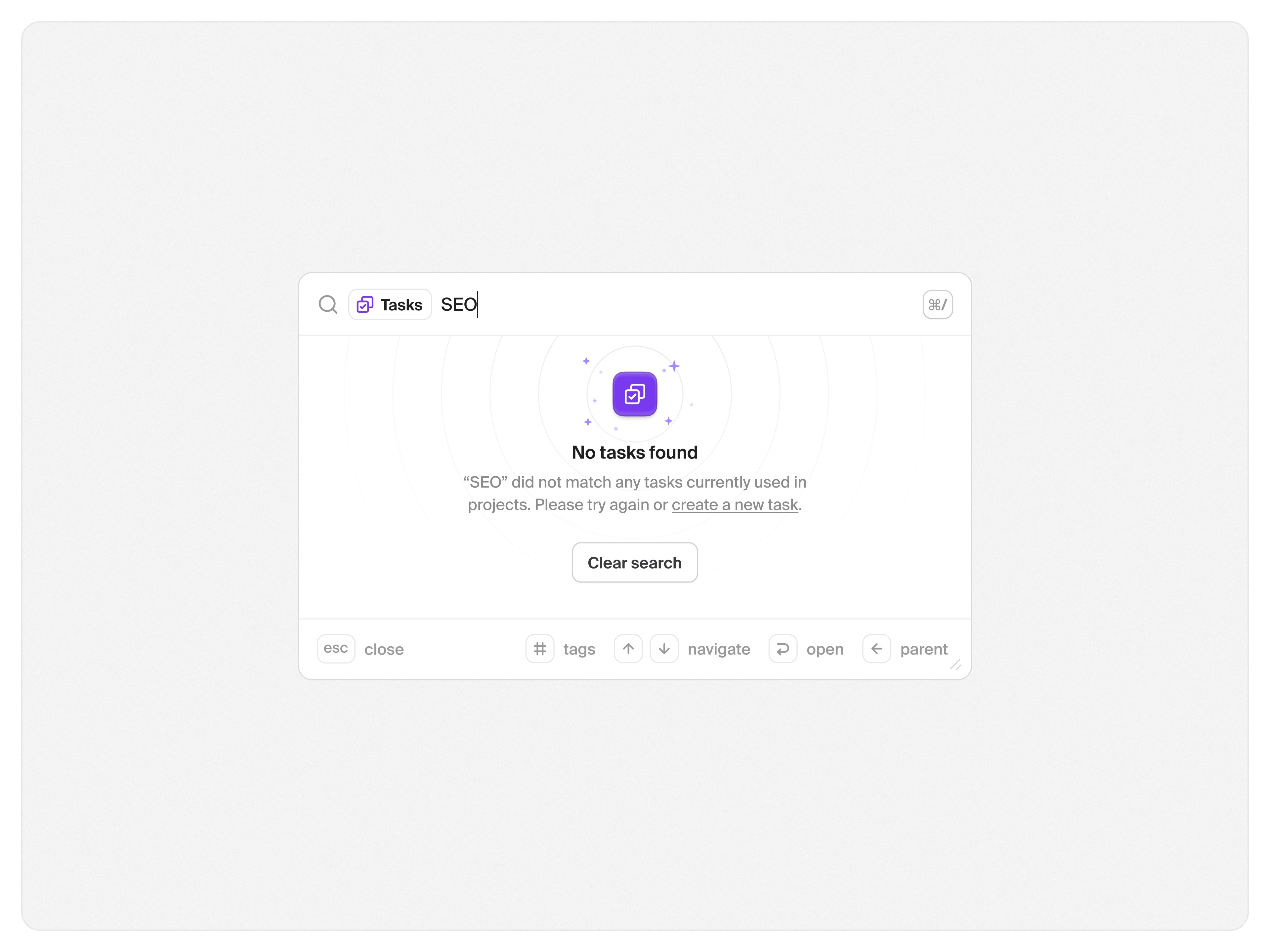 Command+K empty state — Untitled UI by Jordan Hughes® on Dribbble