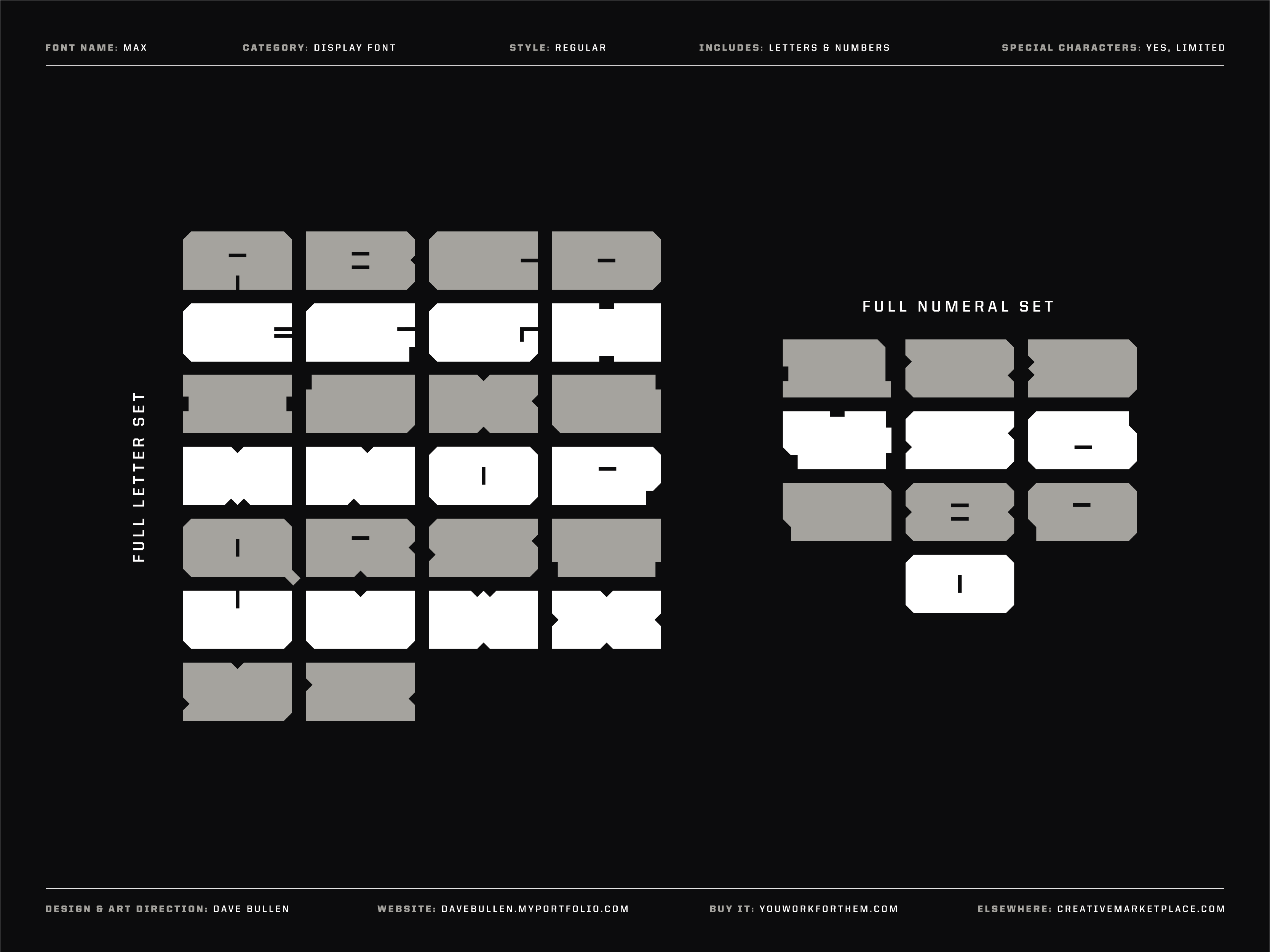 MAX - A new font by Dave Bullen by Dave Bullen on Dribbble