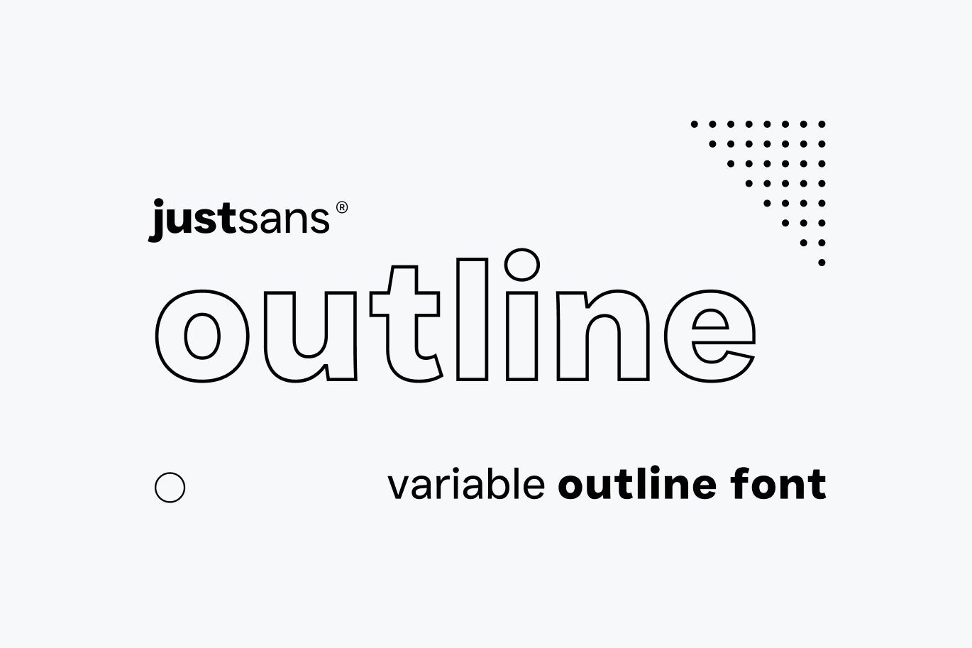 JUST Sans® Outline - Clean, Modern, Minimal Outline Font by Jacob Cass on Dribbble