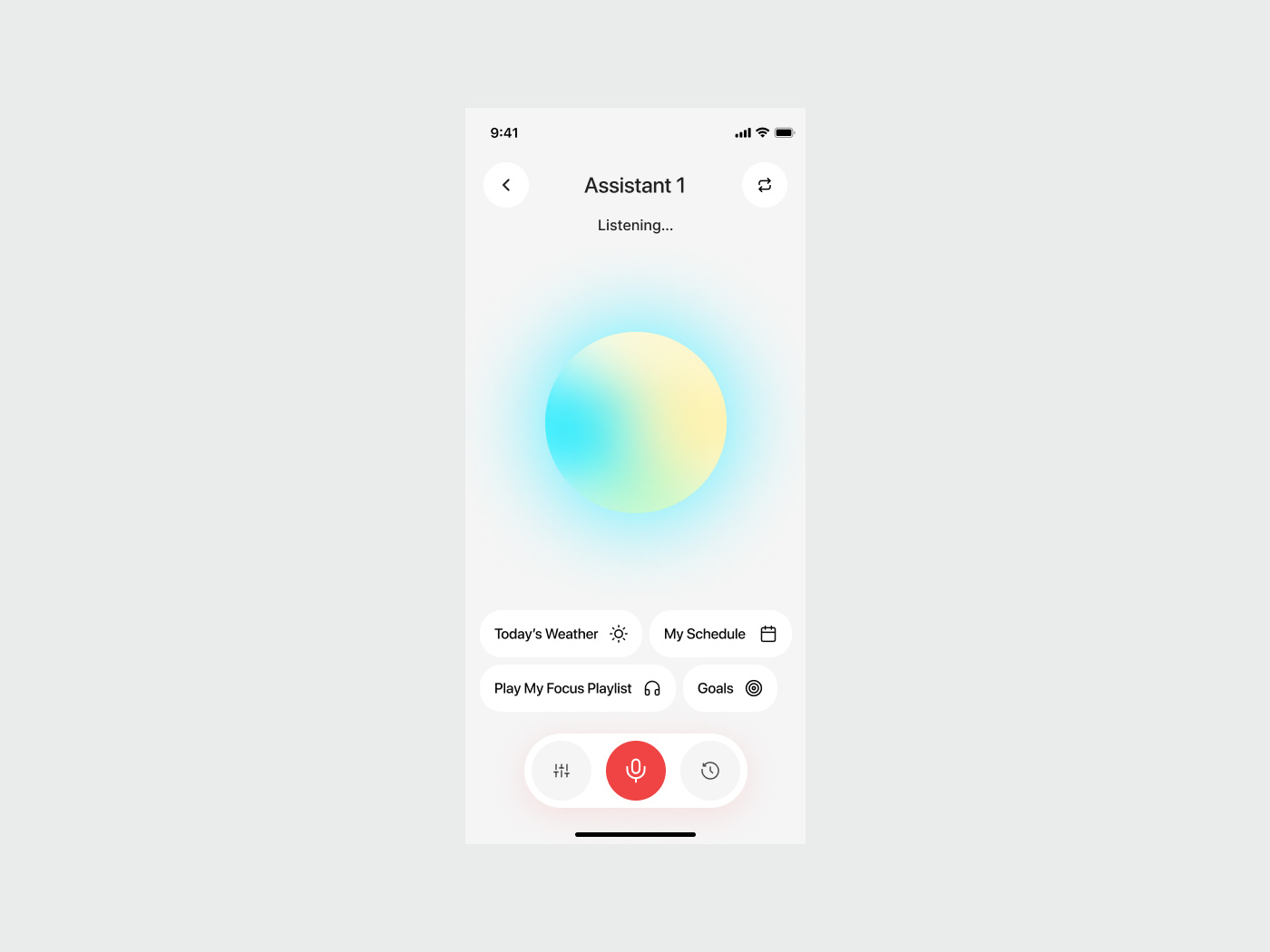 AI assistant app concept by Ahmed Amine Tiffrent on Dribbble