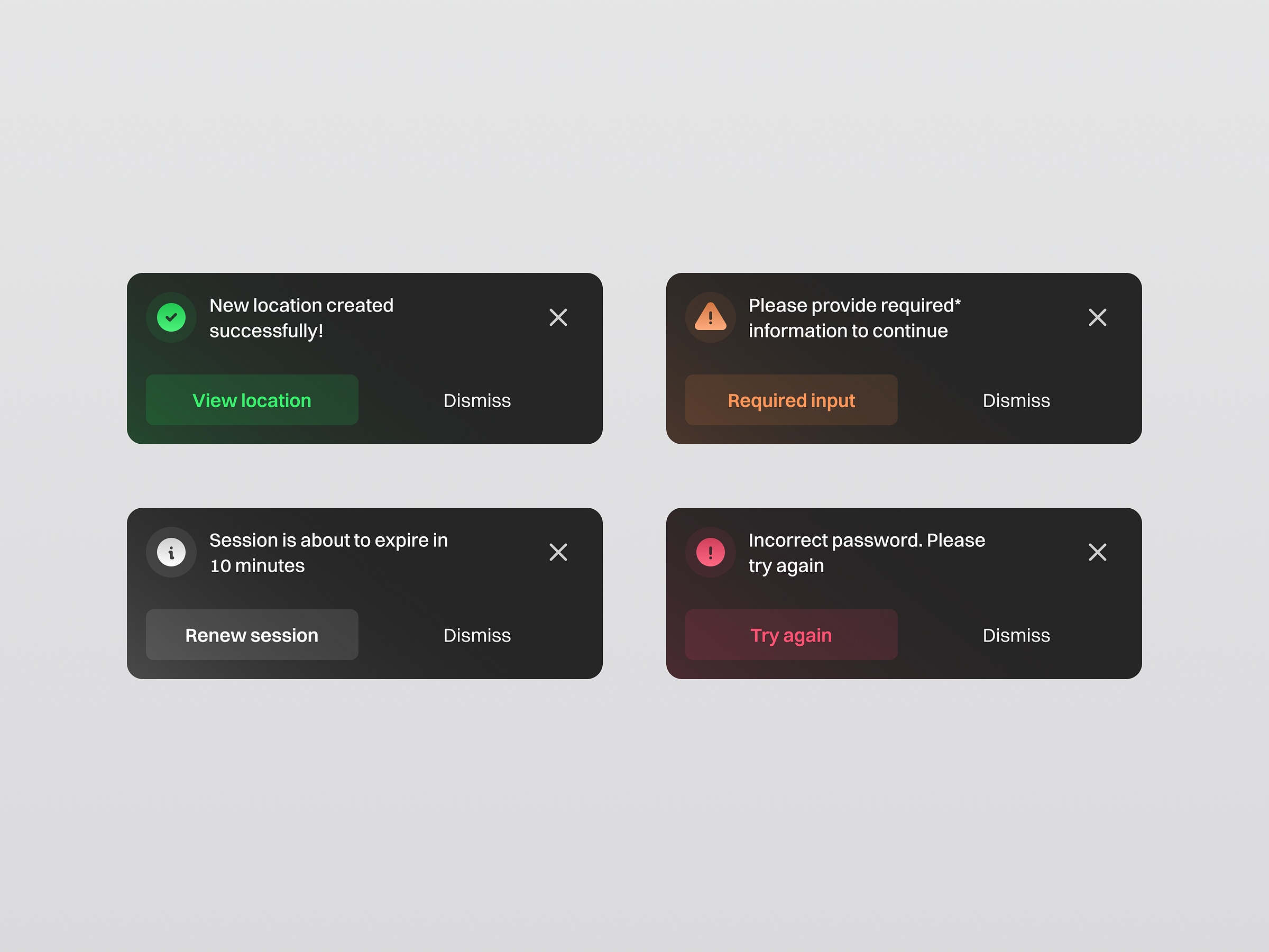 Alert notifications by Aditya Udayakumar on Dribbble