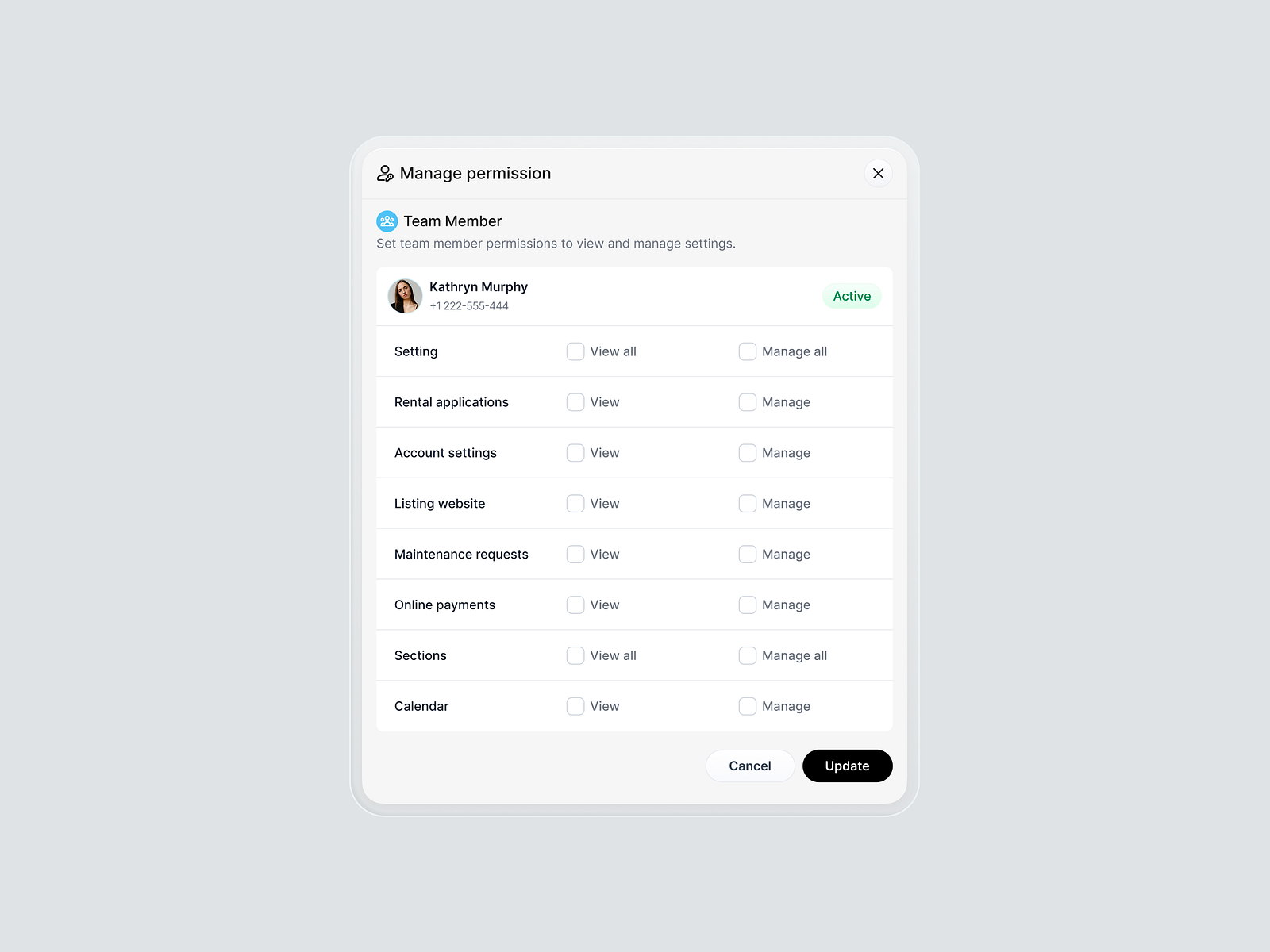 Take Manage Permission I Flexible Modules by Musemind SaaS on Dribbble