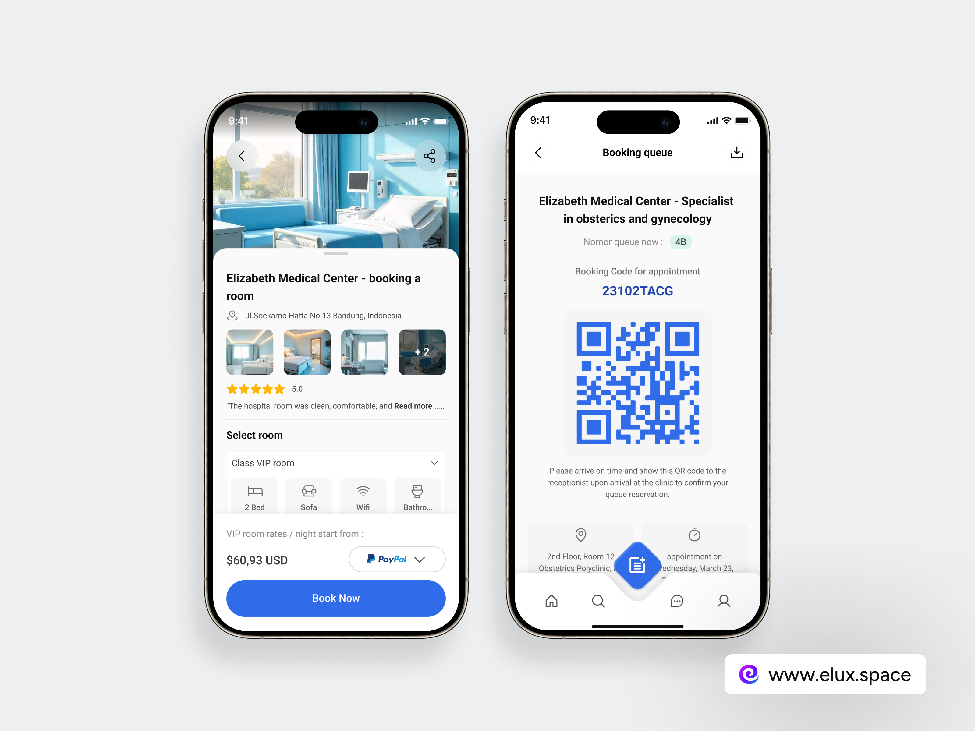 ElizaCare - Hospital Booking Mobile App by Elux UI/UX for Elux Space on ...