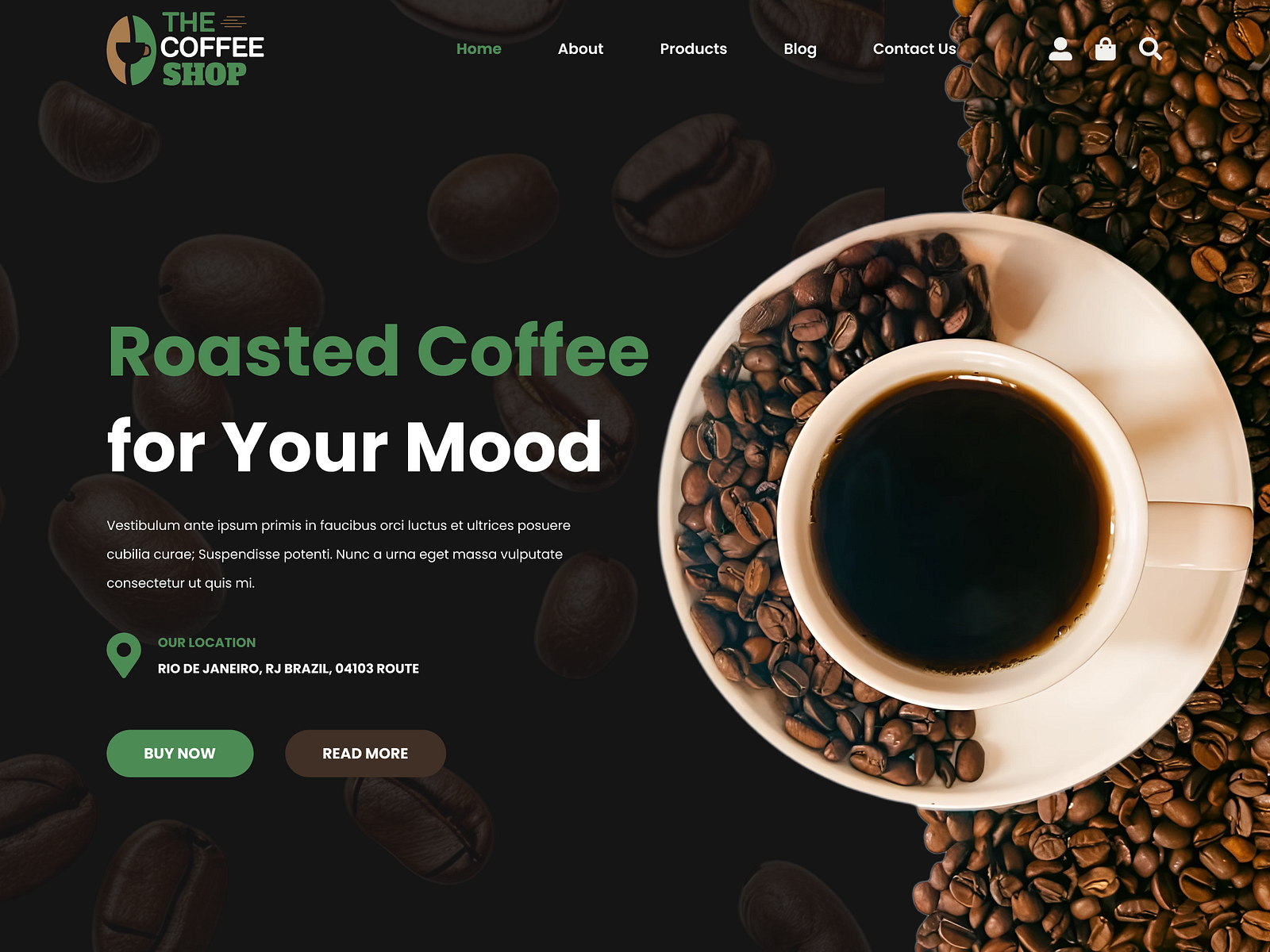 Coffee Website Design by ShawonDesigns on Dribbble