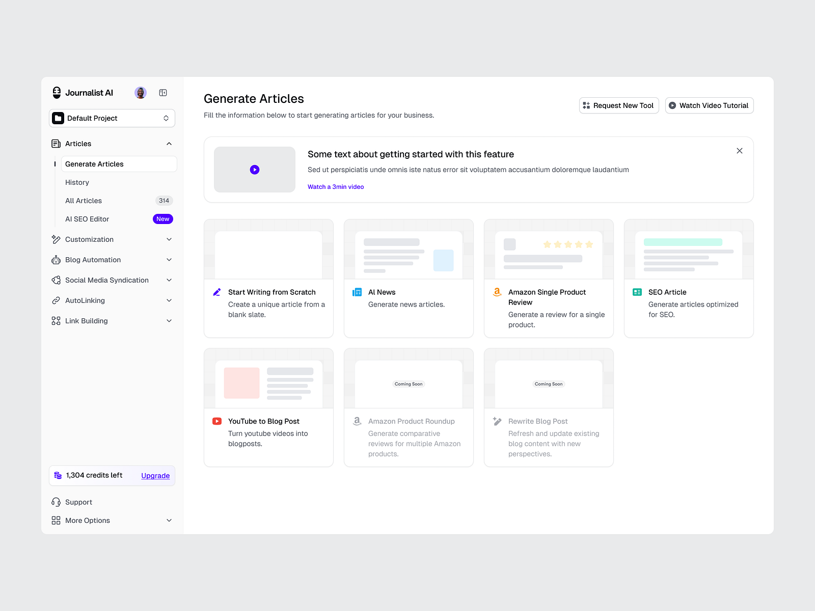 Generate Articles using AI by Sahil Vhora on Dribbble