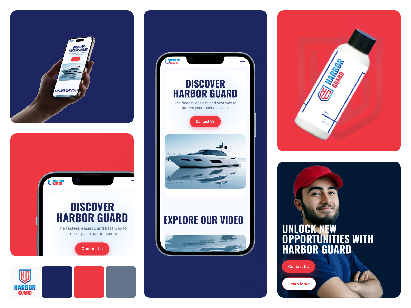 Harbor Guard - Marine Product - Web Design by Upliftrs Studio on Dribbble