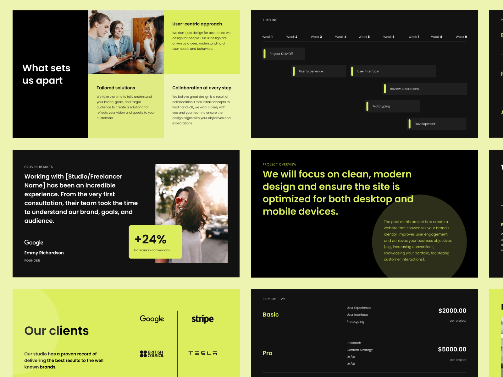 Design Proposal Pitch Design by Anastasia K. on Dribbble