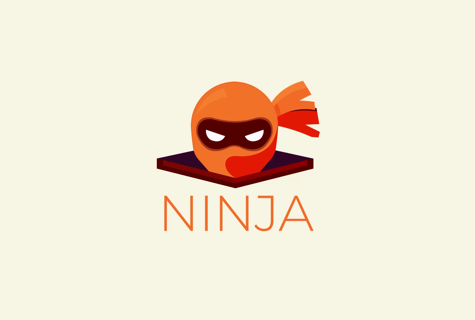 FUNNY NINJA LOGO by Anastasia Bila on Dribbble
