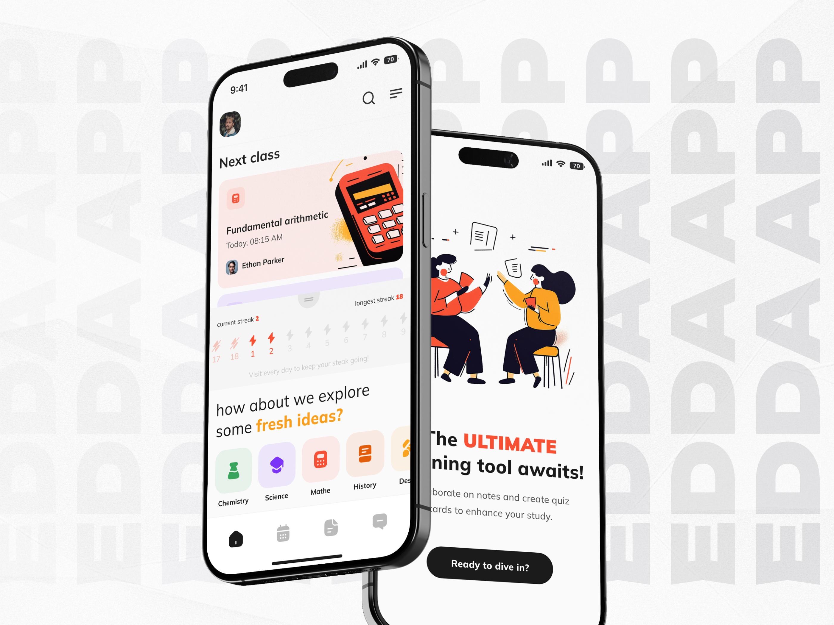 Edda - Education mobile app - UI design by Anatolii Demchenko on Dribbble