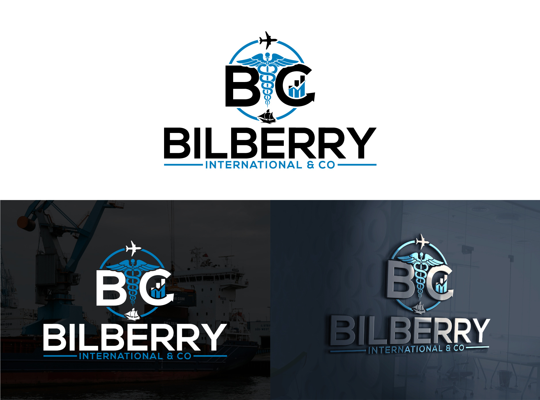 Export-Import Company Logo by Ripon Biswas on Dribbble