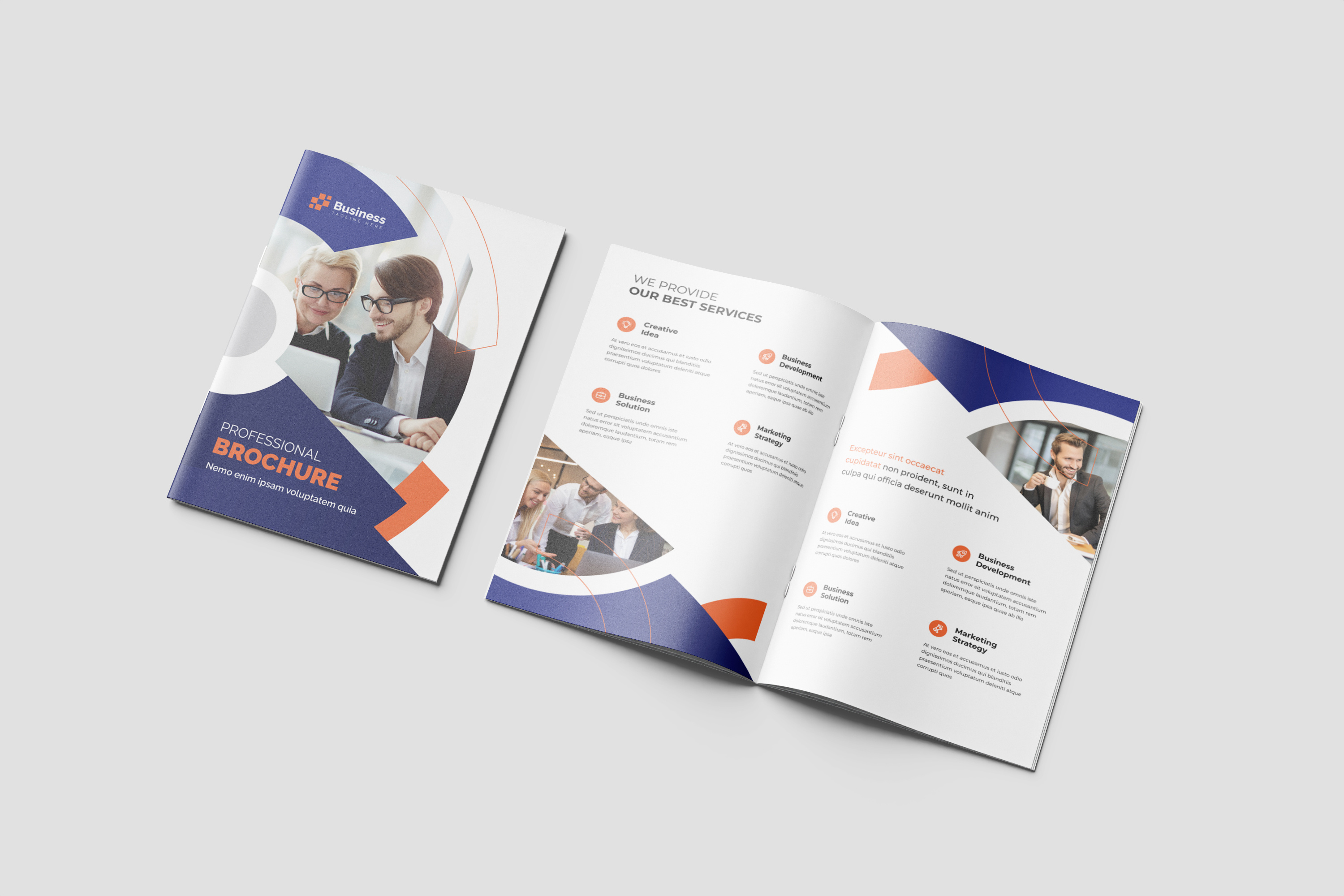 Brochure Design Template by Md Faruk Hossain on Dribbble