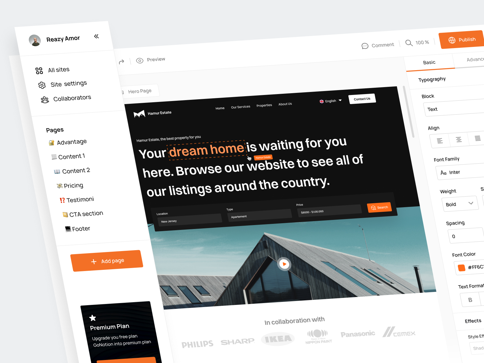 GoNotion - Web Builder Dashboard | No Code Website Dashboard by Razaan ...