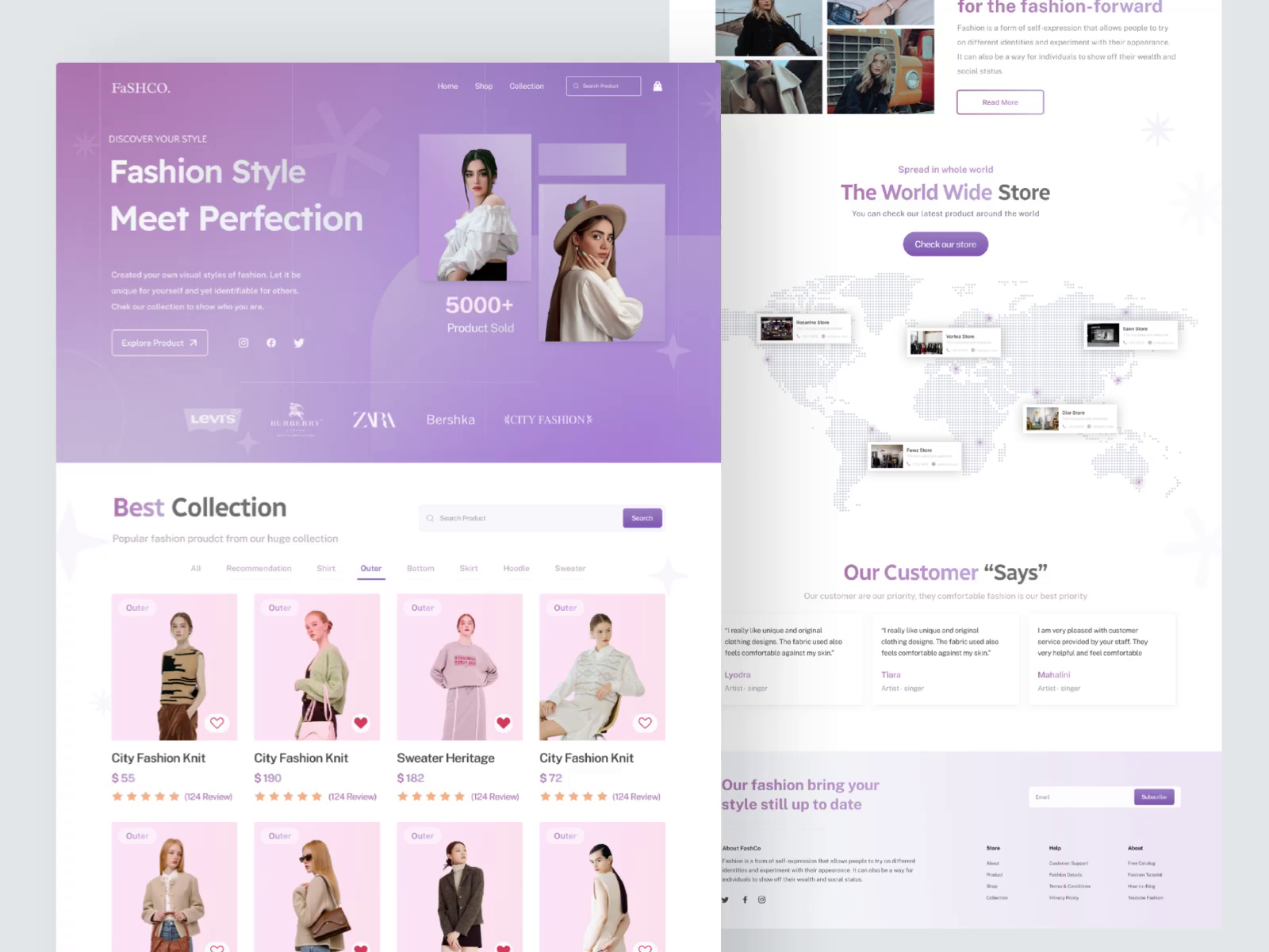 FaSHCO - Fashion Website E-commerce by Hisyam Hawari for Matriks Studio ...