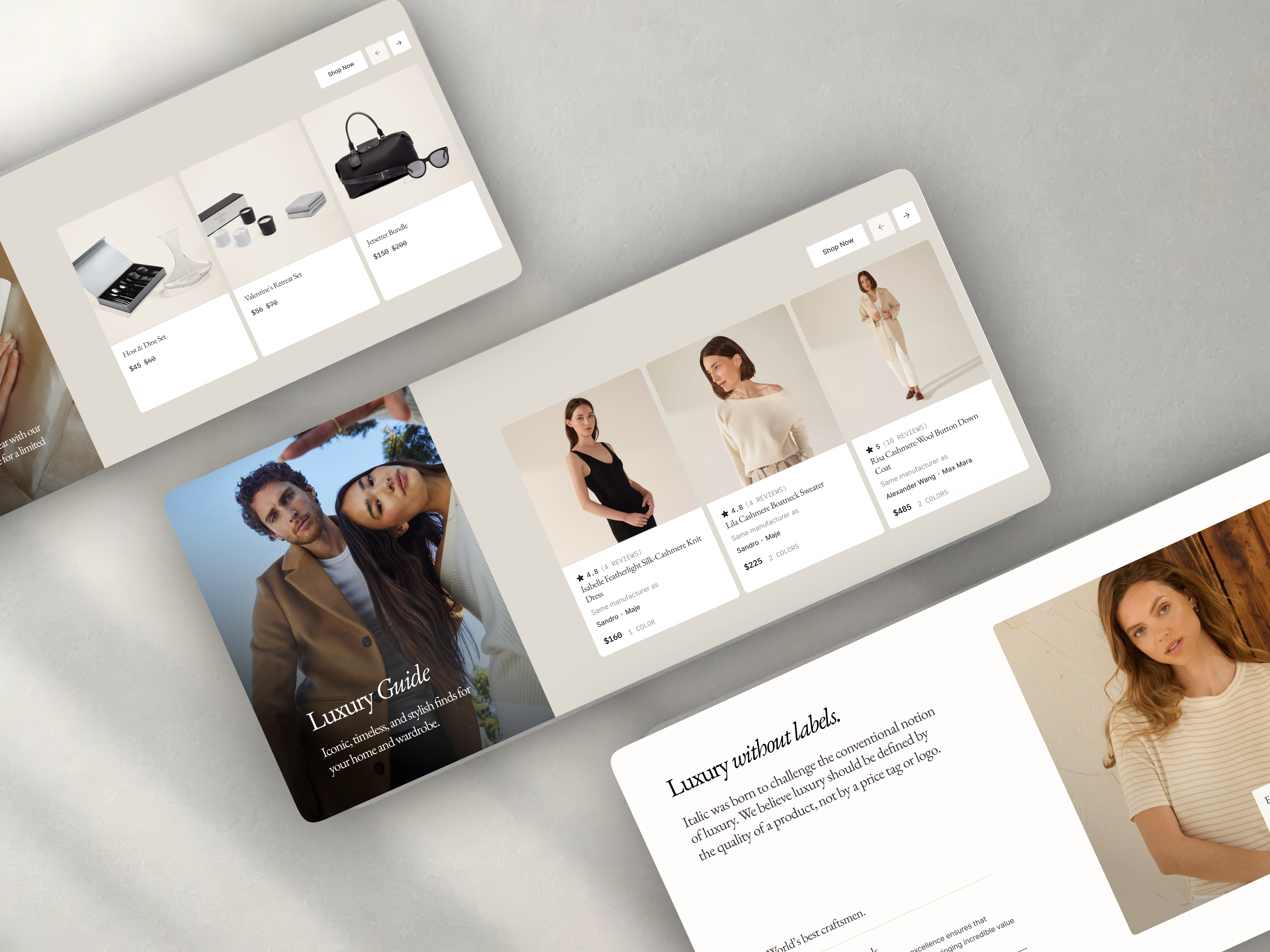 Minimalist Luxury E-commerce Website UI Design Concept by Poligonus Studio on Dribbble