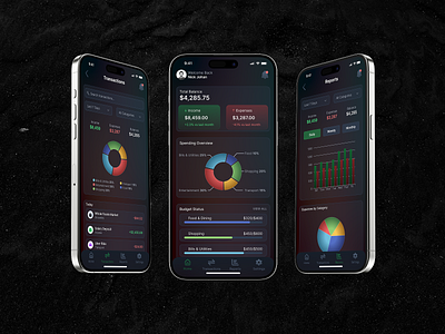Expense Tracker App UI Design by Zawhar Raad on Dribbble