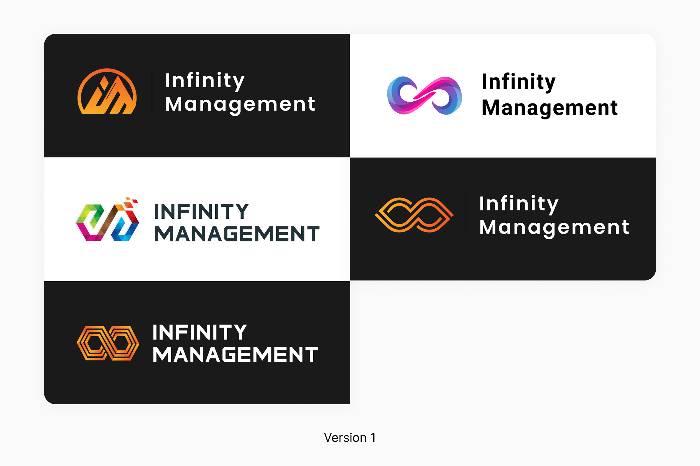 Infinity Management Logo Design by App Ideas Infotech Pvt Ltd on Dribbble