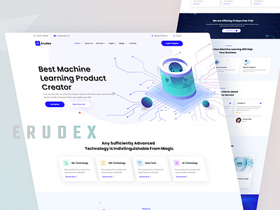 Erudex - AI & Machine Learning by EnvyTheme LLC on Dribbble