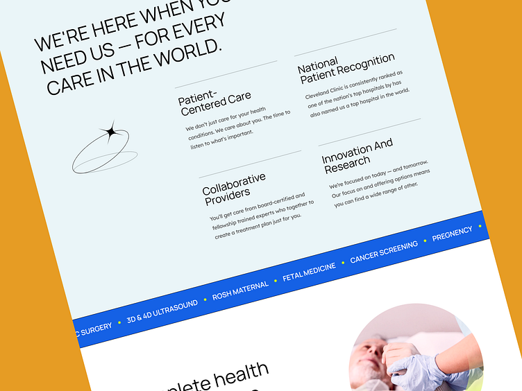 Healthcare website homepage design by Ibrahim emran on Dribbble