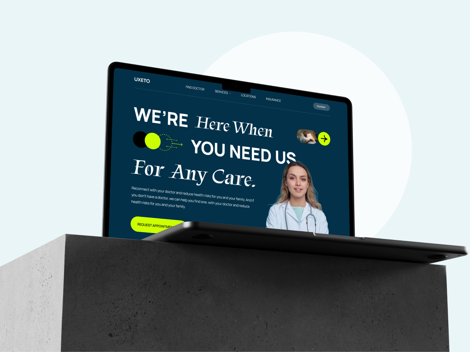 Healthcare website homepage design by Ibrahim Emran on Dribbble