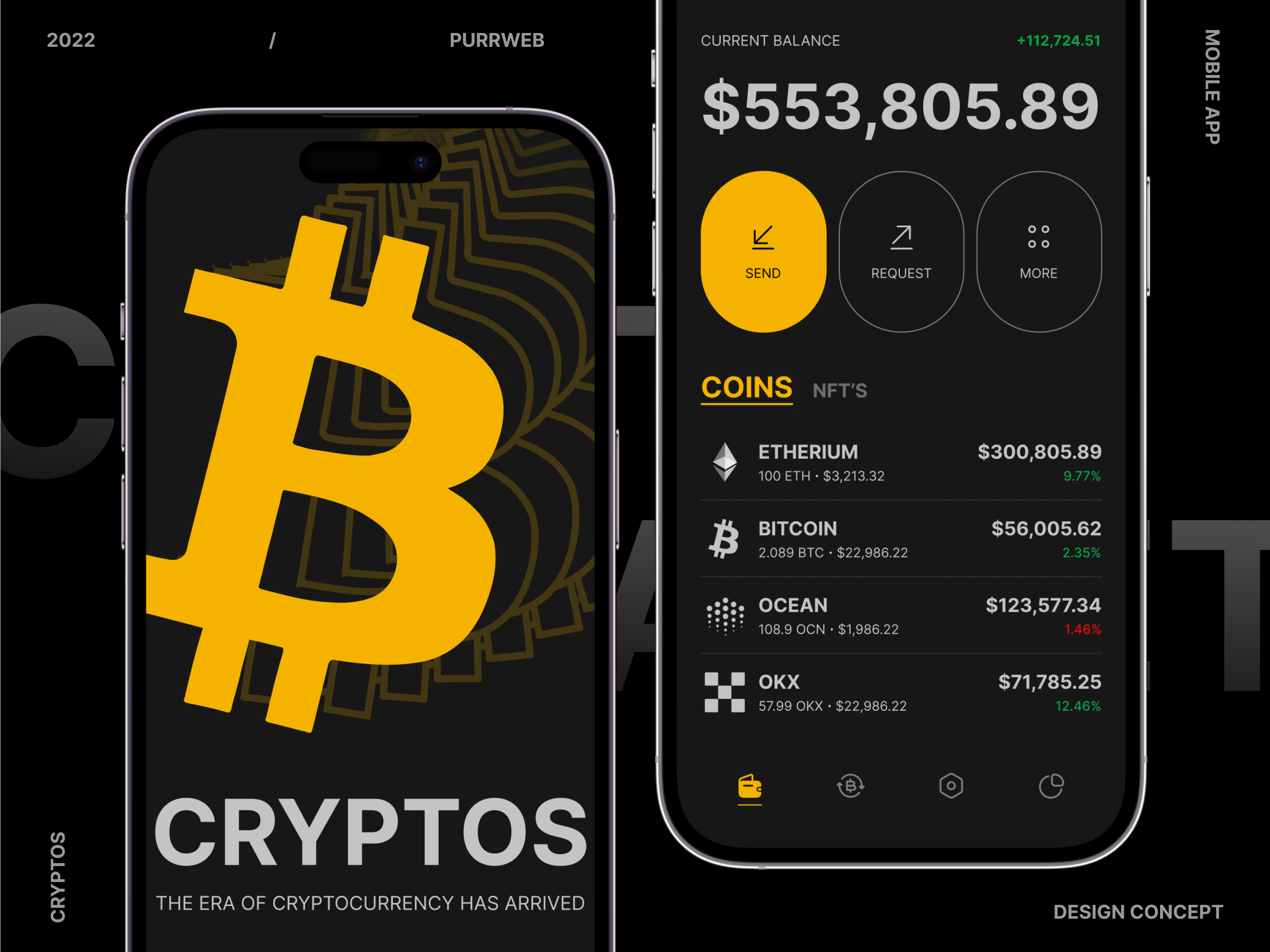 Cryptowallet Mobile IOS App by Purrweb UI/UX Agency on Dribbble