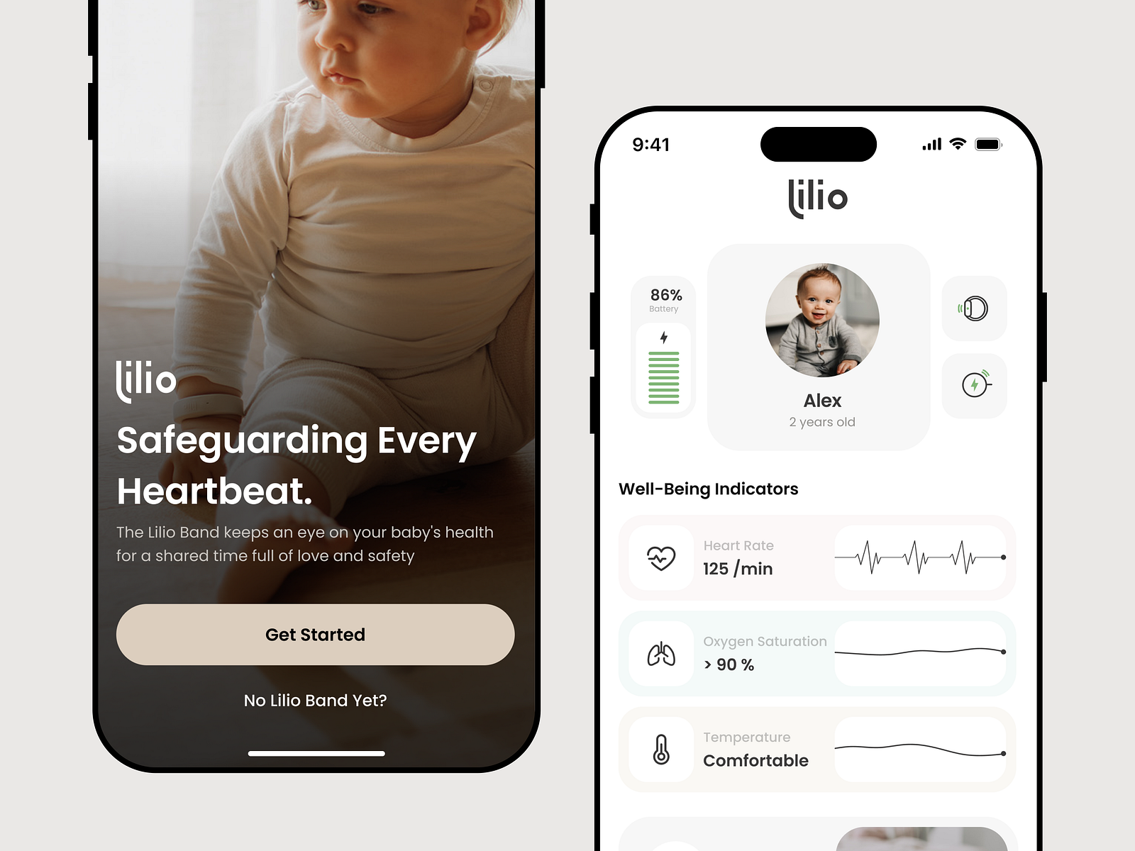 Lilio - Vital Monitoring of Babys App by Yazn A on Dribbble