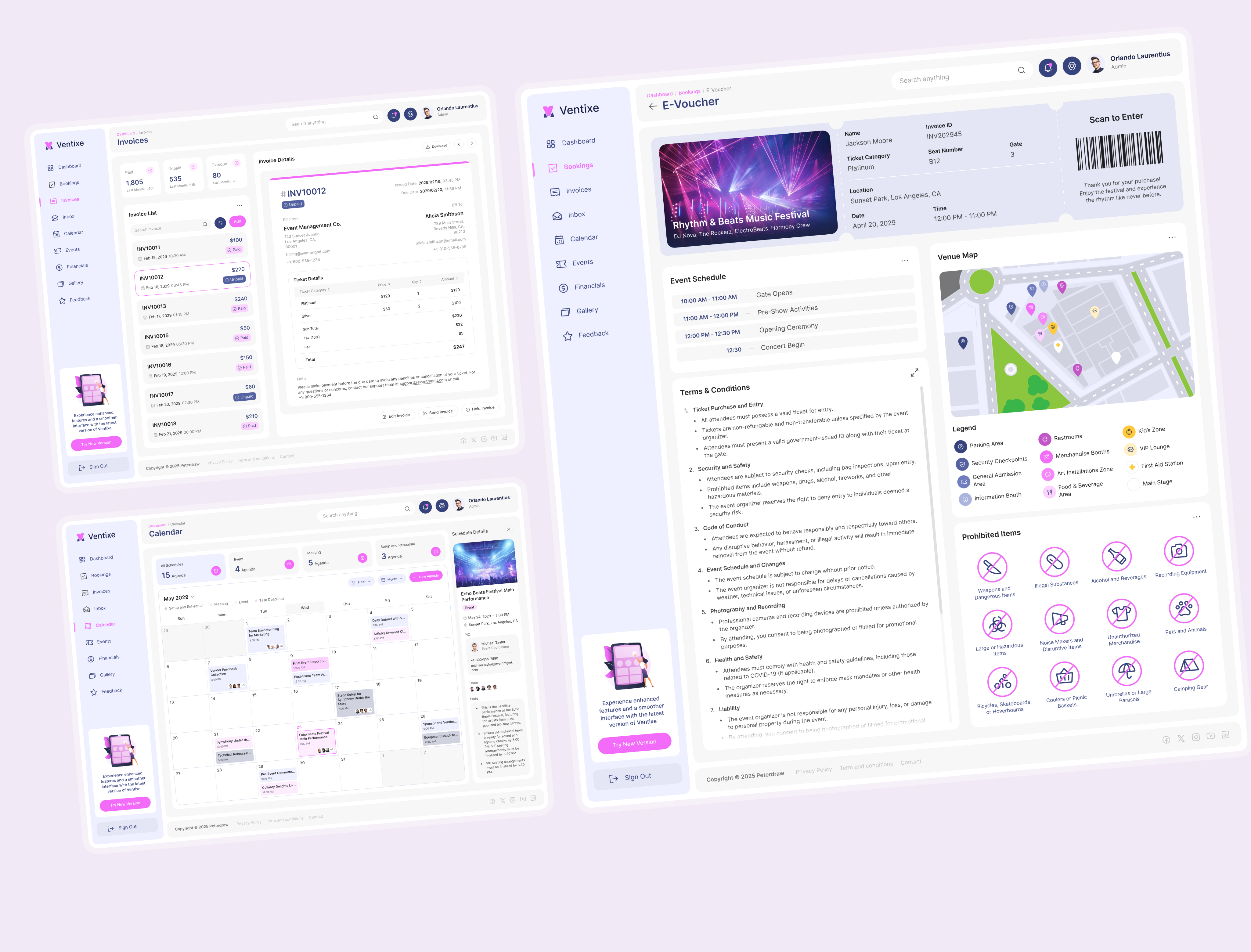 Ventixe – Event Management Dashboard Figma by Ahmad S. Afandi for ...