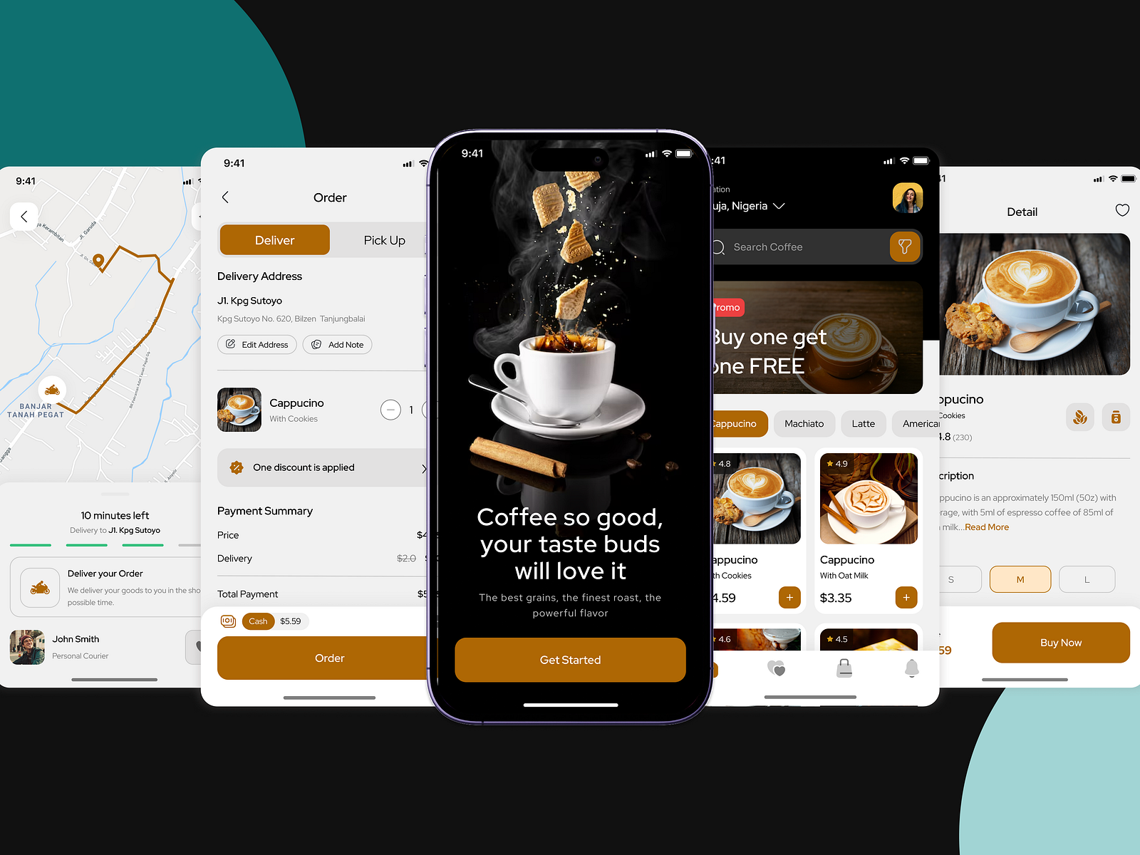 Coffee Ordering App UI by Saga_UI on Dribbble