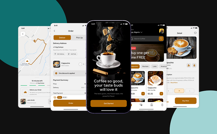 Coffee Ordering App UI by Saga_UI on Dribbble