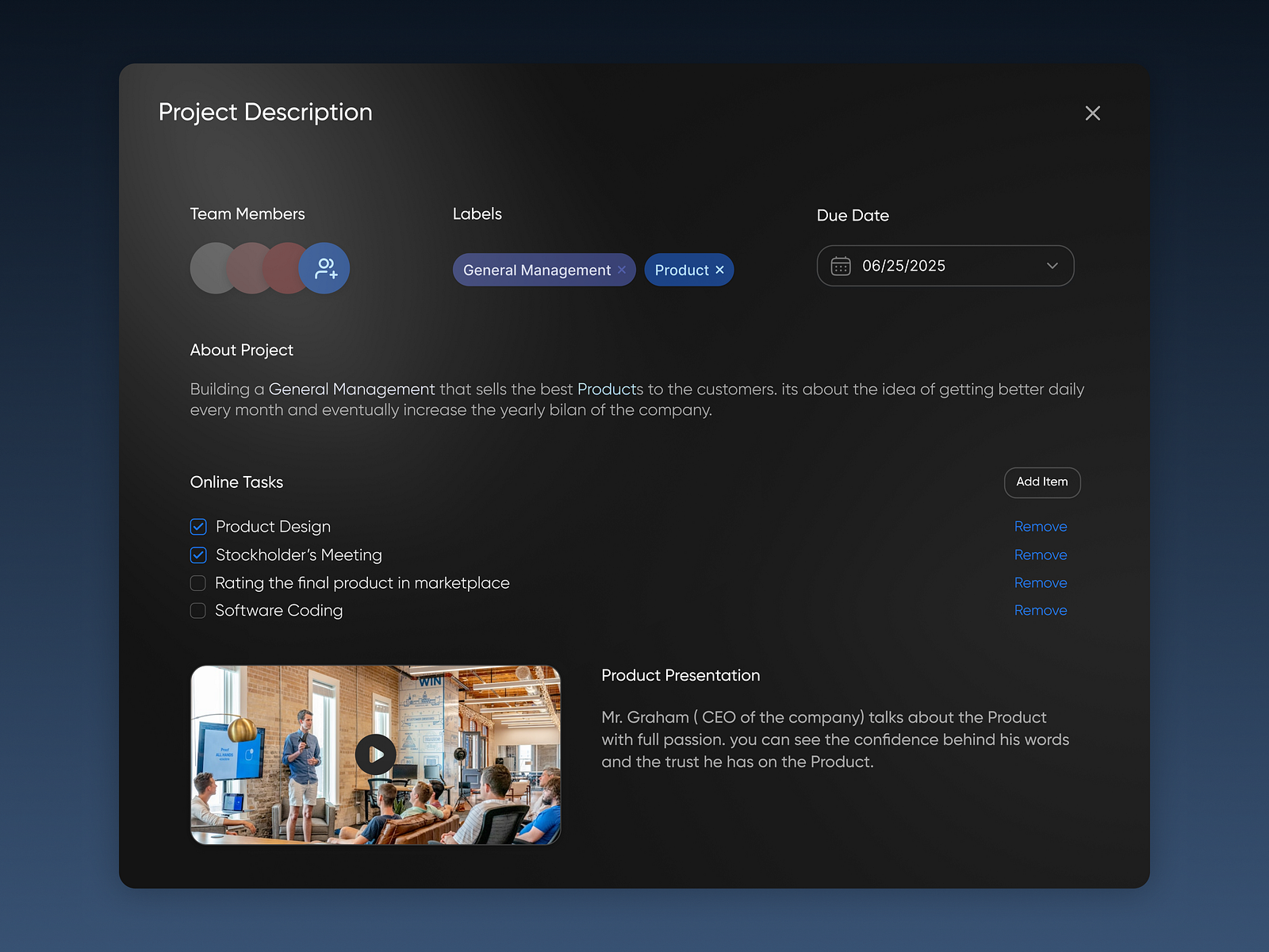 Project Description by Mohamadjavad Azizi on Dribbble