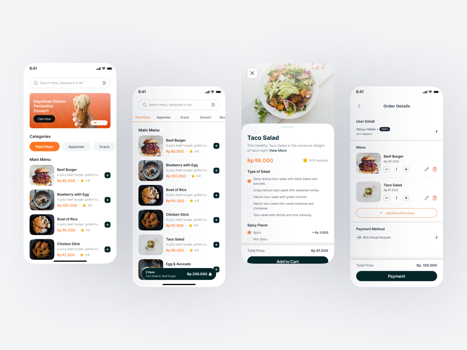 Food POS System by Abiyyu Habibi on Dribbble