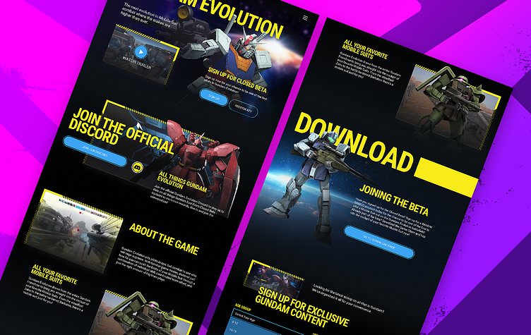 Gundam Evolution - Bandai Namco by Daniel Fusniak 🎮 on Dribbble