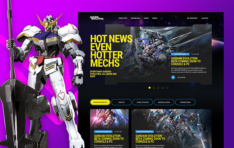 Gundam Evolution - Bandai Namco by Daniel Fusniak 🎮 on Dribbble